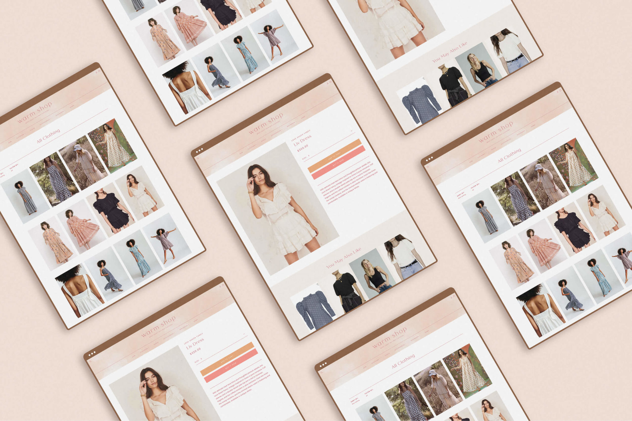 Brand + Website Launch: Warm Shop - amarielael.com