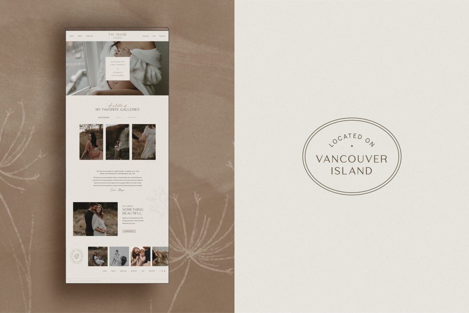 Brand + Website Launch: Tay Marie Photo - amarielael.com