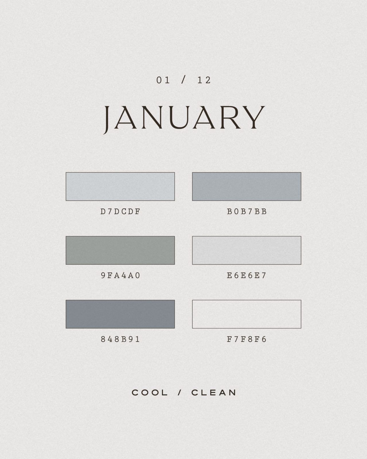 What if Months were Trendy Color Palettes? - amarielael.com