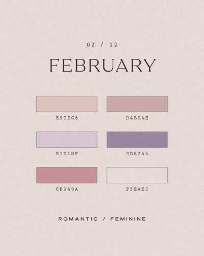 What if Months were Trendy Color Palettes? - amarielael.com