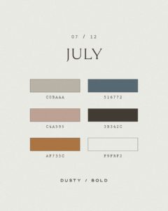 What if Months were Trendy Color Palettes? - amarielael.com