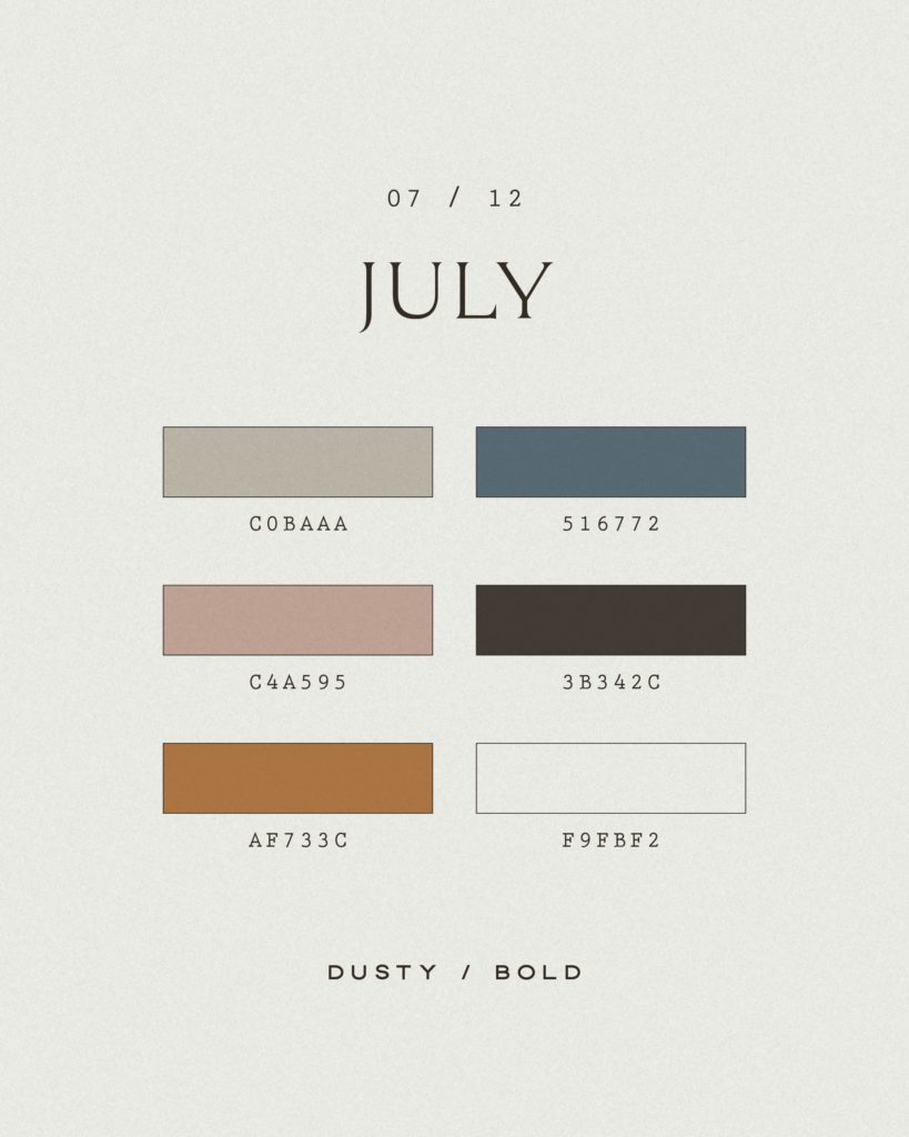 What if Months were Trendy Color Palettes? - amarielael.com