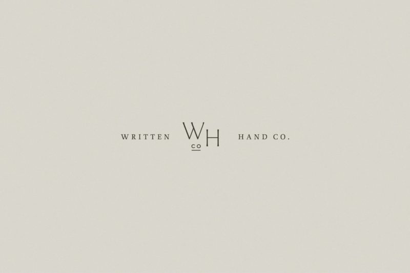 Brand Launch: Written Hand Co. - amarielael.com